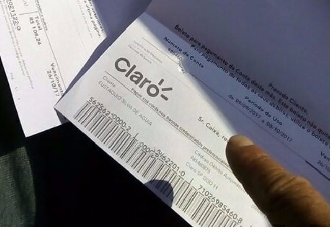 Fala, Leitor! Caminhoneiro osasquense recebe boleto da Claro com número ...