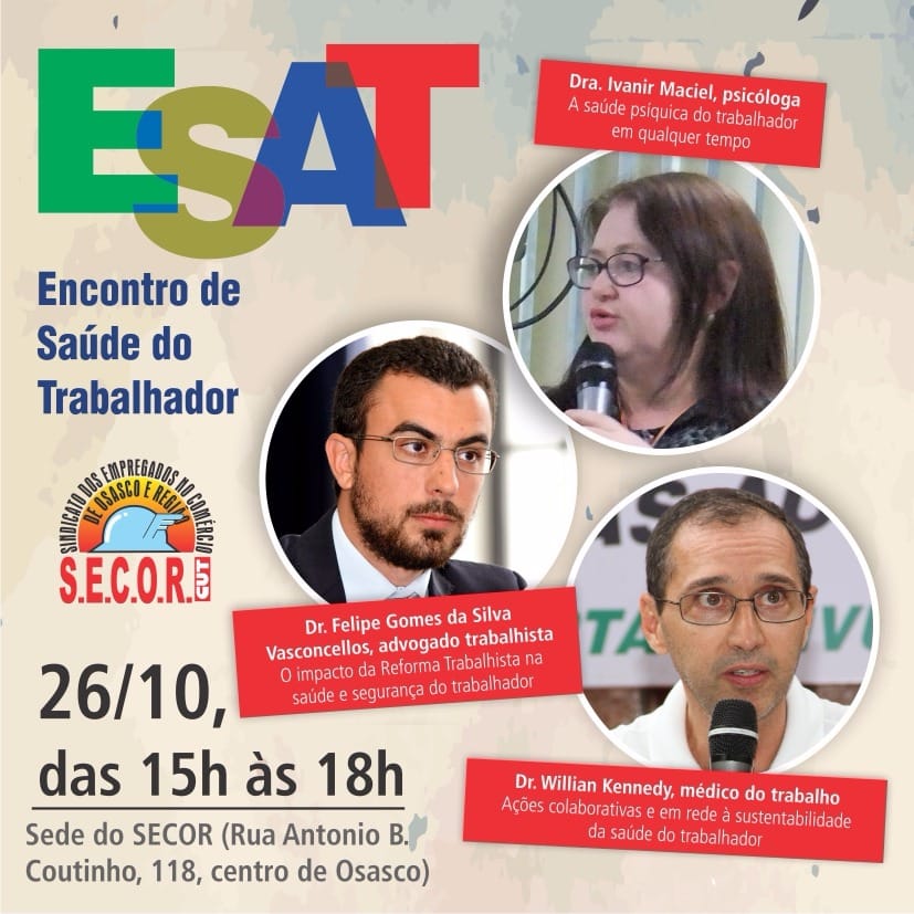 SECOR realiza Encontro de Saúde do Trabalhador em outubro | Visão Oeste