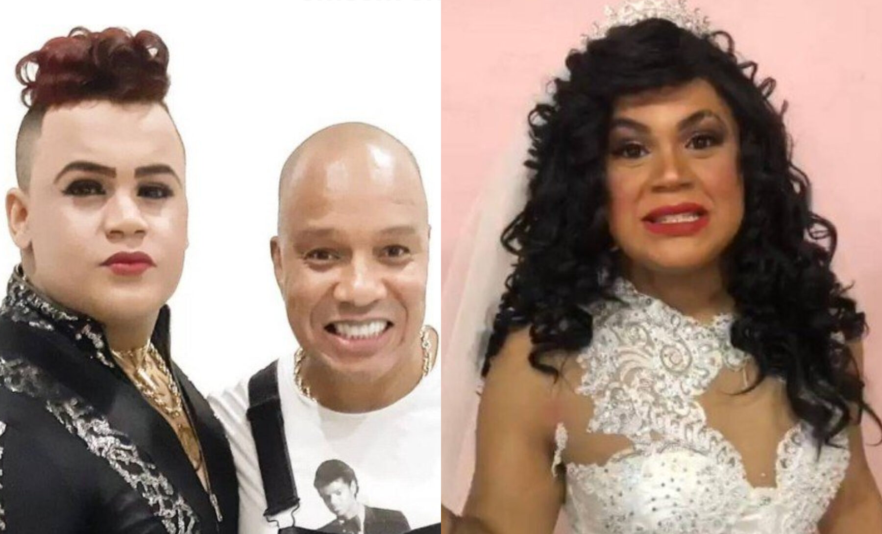 MC Maylon, que acusa vocalista do Molejo de estupro, se casa com ele mesmo