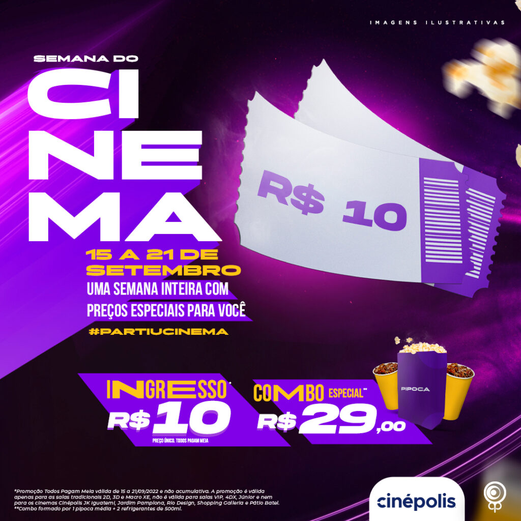 Cinépolis oferece ingresso a R$ 10 em Barueri e Carapicuíba na “Semana do Cinema” | Visão Oeste